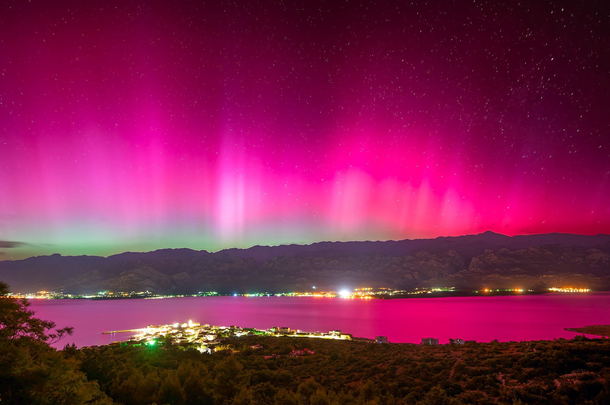 Polarna svjetlost u Hrvatskoj, 10/11. svibnja 2024. - MeteoAdriatic